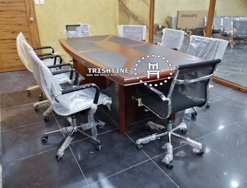 8 SEATER CONFERENCE TABLE OFFICE FURNITURE, Furniture & Home Living ...