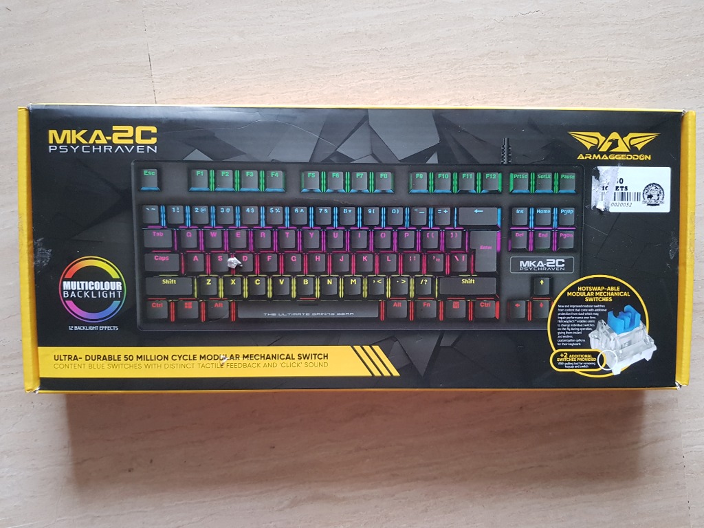 Armageddon Gaming Keyboard MKA-2C, Computers & Tech, Parts ...