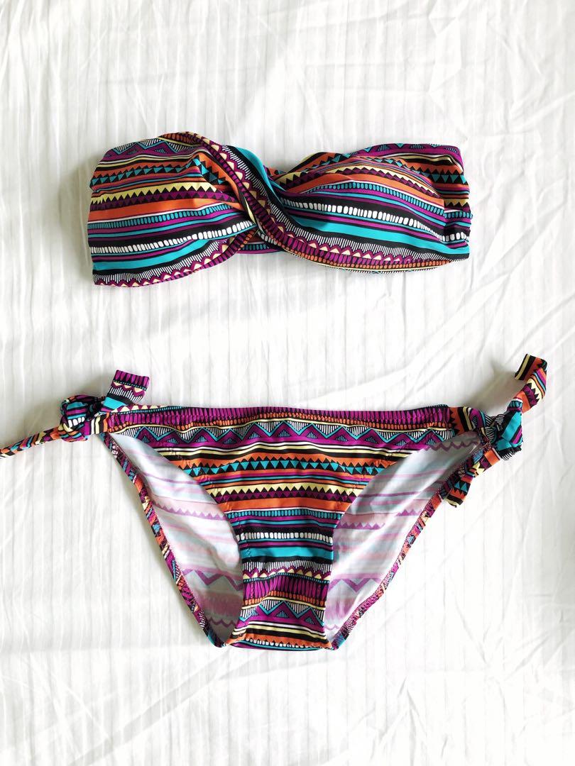 Bandeau Bikini Set, Women's Fashion, Swimwear, Bikinis & Swimsuits on ...
