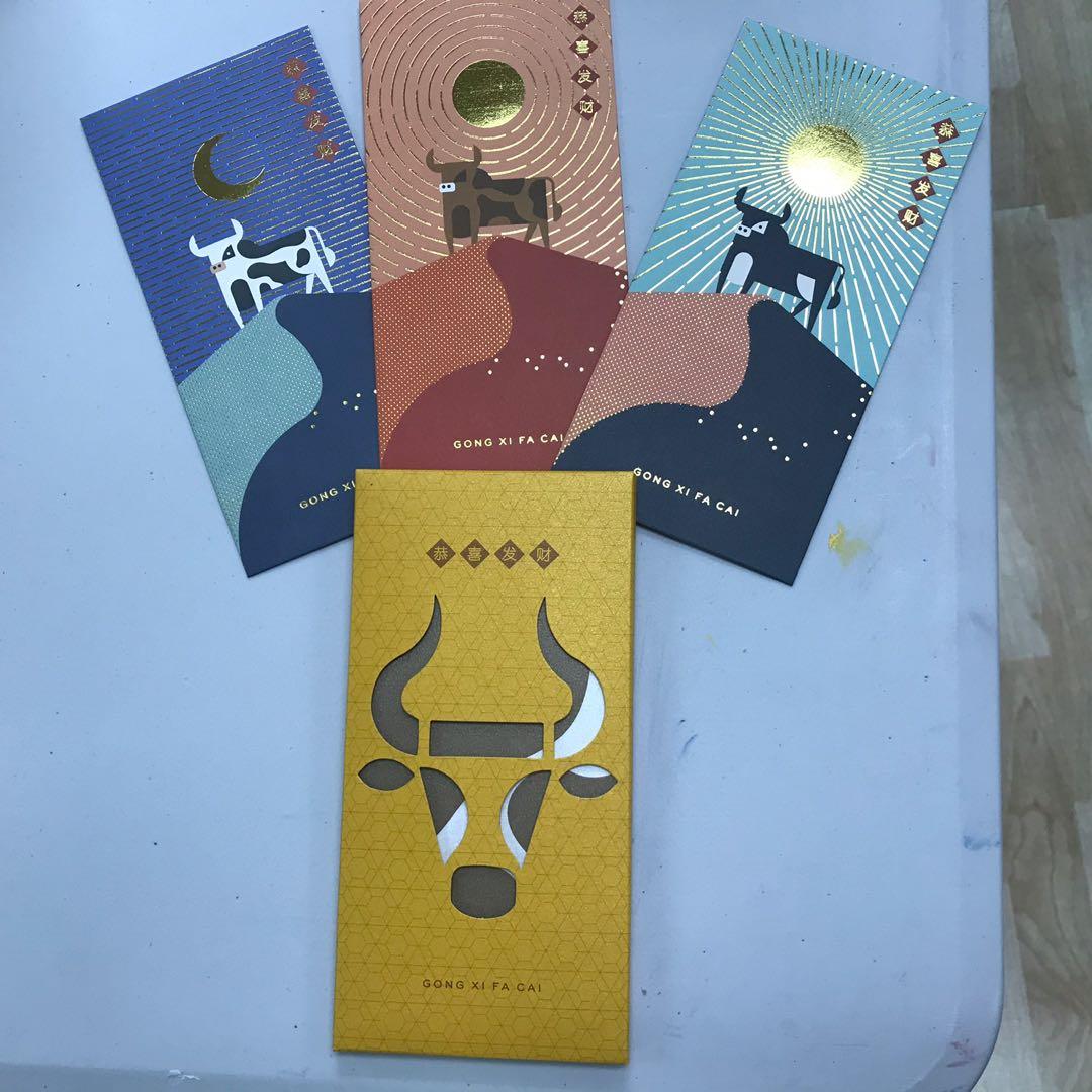 CNY 2021 Ang pow ! 3 different Beautiful and cool design colours 6 in a ...