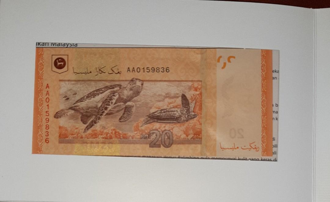 BNM Commemorative RM 20 Note c/w folder, Hobbies & Toys, Collectibles ...