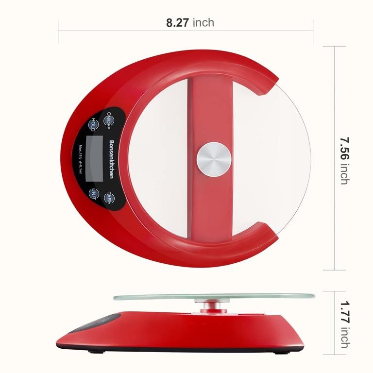 Bonsenkitchen Digital Multifunction Kitchen/Food Scale for Cooking and ...