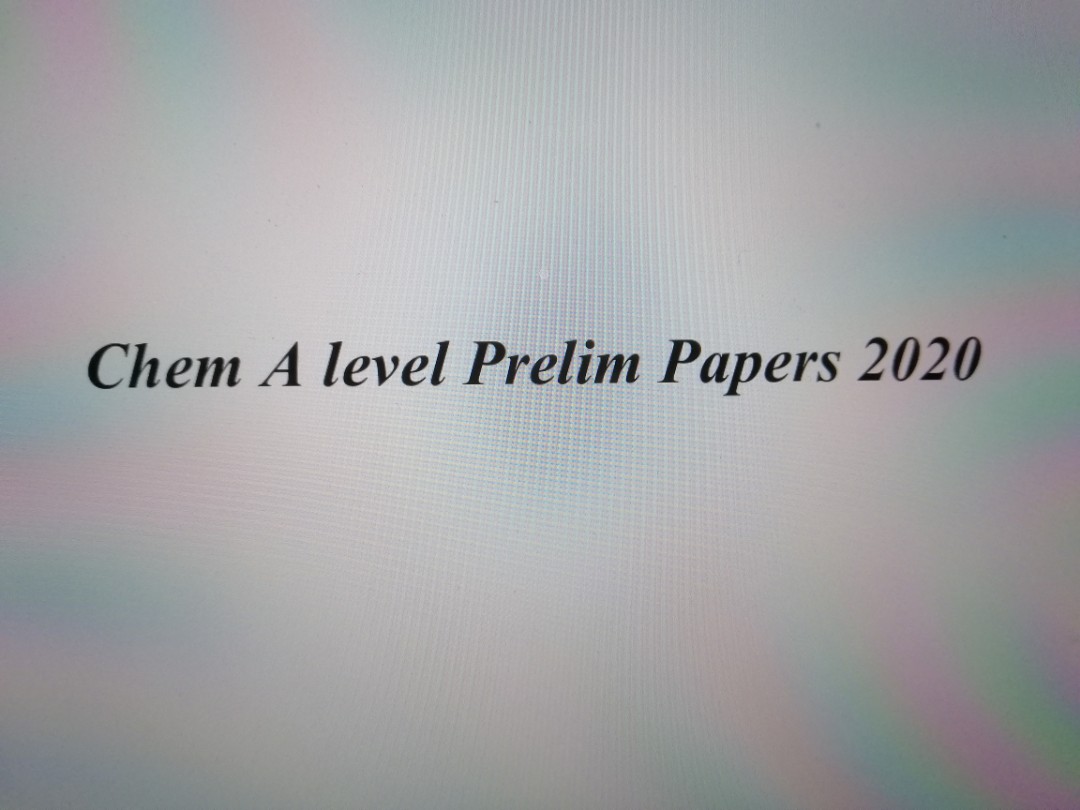 Chem A level prelim papers, Hobbies & Toys, Books & Magazines ...