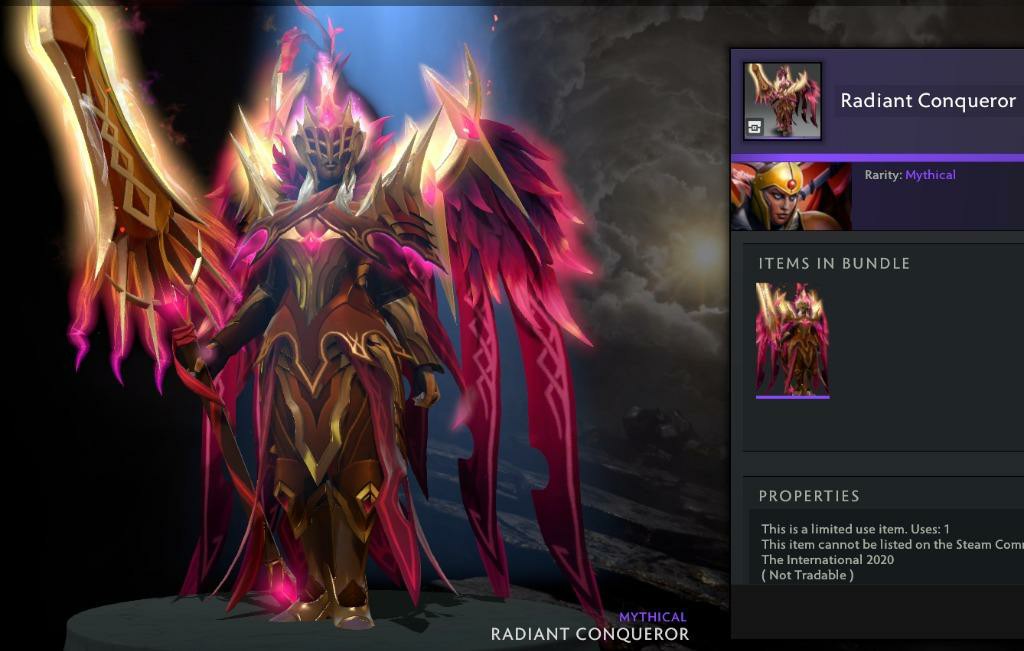 Dota 2 Radiant Conqueror LC, Video Gaming, Video Game Consoles, Others ...