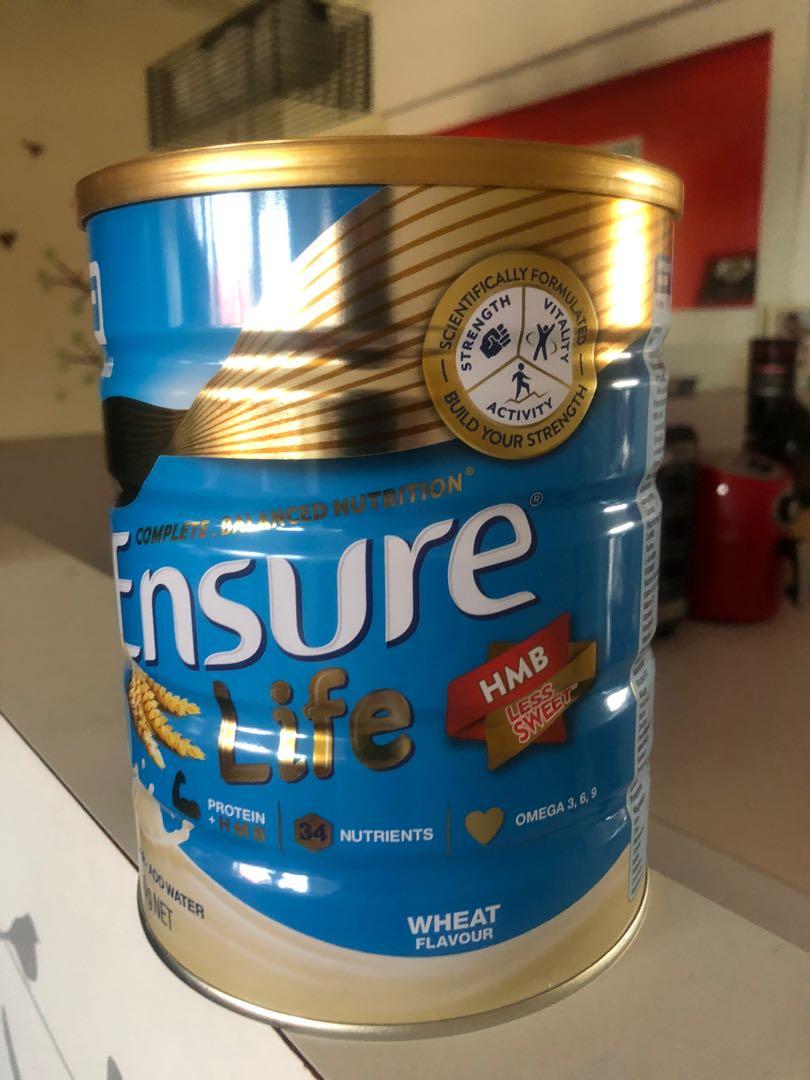 Ensure Life (Wheat flavou, Low sugar), Health & Nutrition, Health ...
