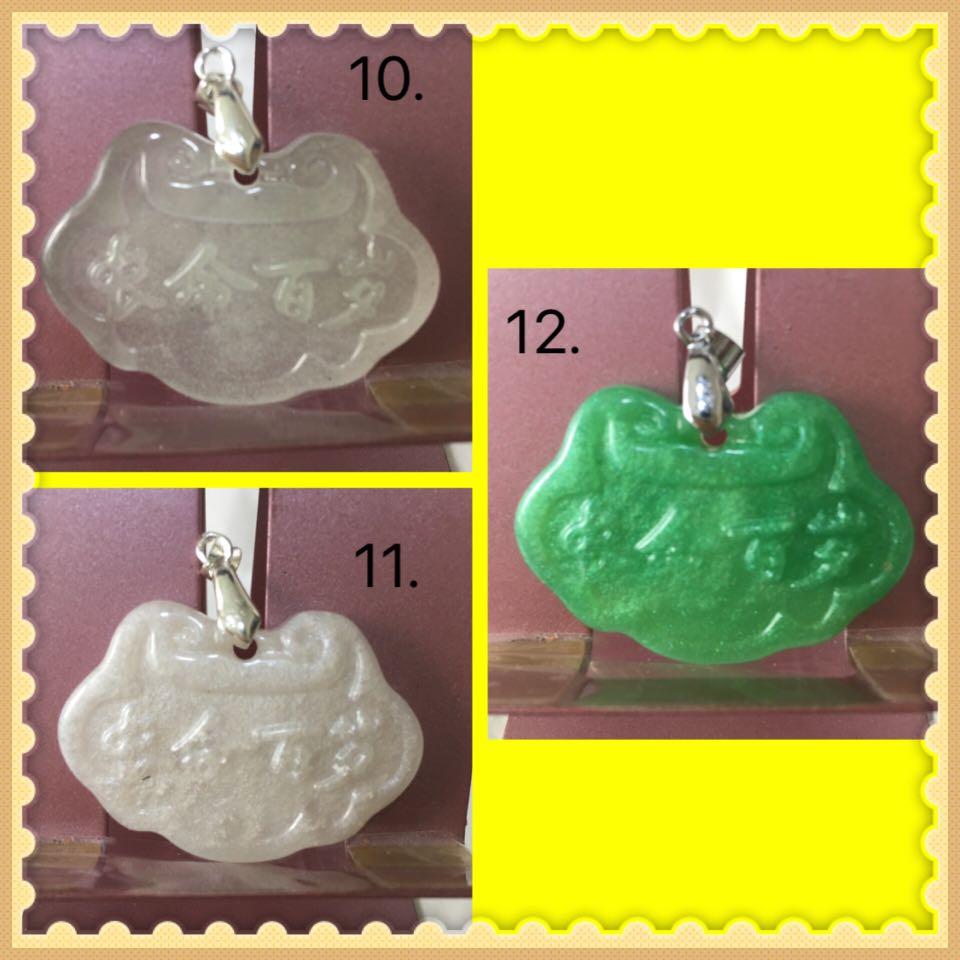 Epoxy crafted resin Chinese Longevity Locket (长命锁吊), Hobbies & Toys ...