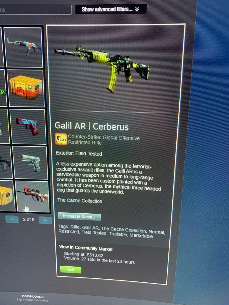 Galil Cerberus CSGO skin, Video Gaming, Gaming Accessories, Game Gift ...