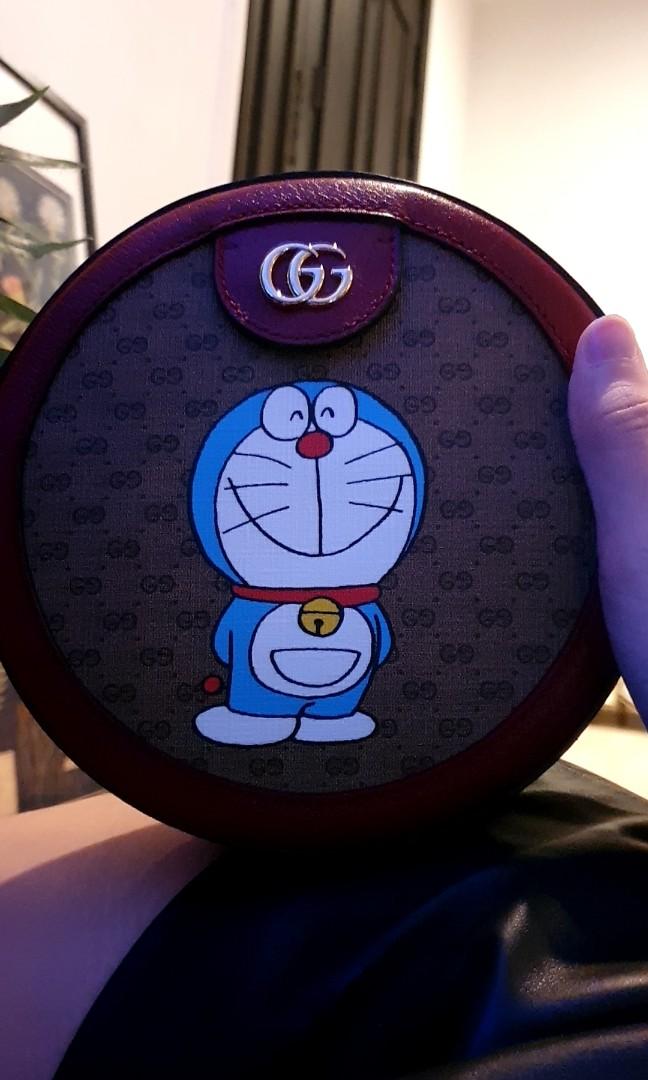 Gucci x Doraemon Round Circle Bag, Luxury, Bags & Wallets on Carousell
