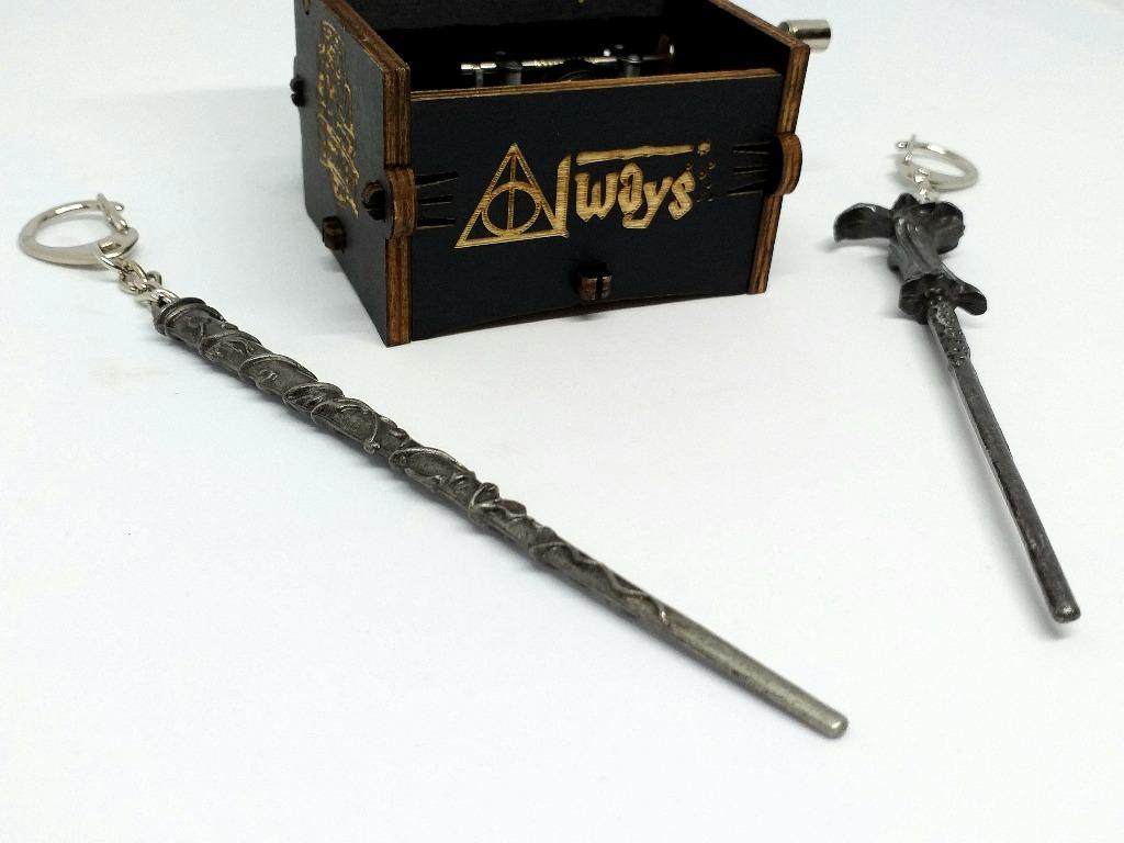 Harry Potter Collection: Wand Keychains (Hermione and Voldemort ...