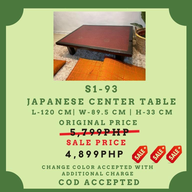 Japanese Center Table, Furniture & Home Living, Office Furniture ...