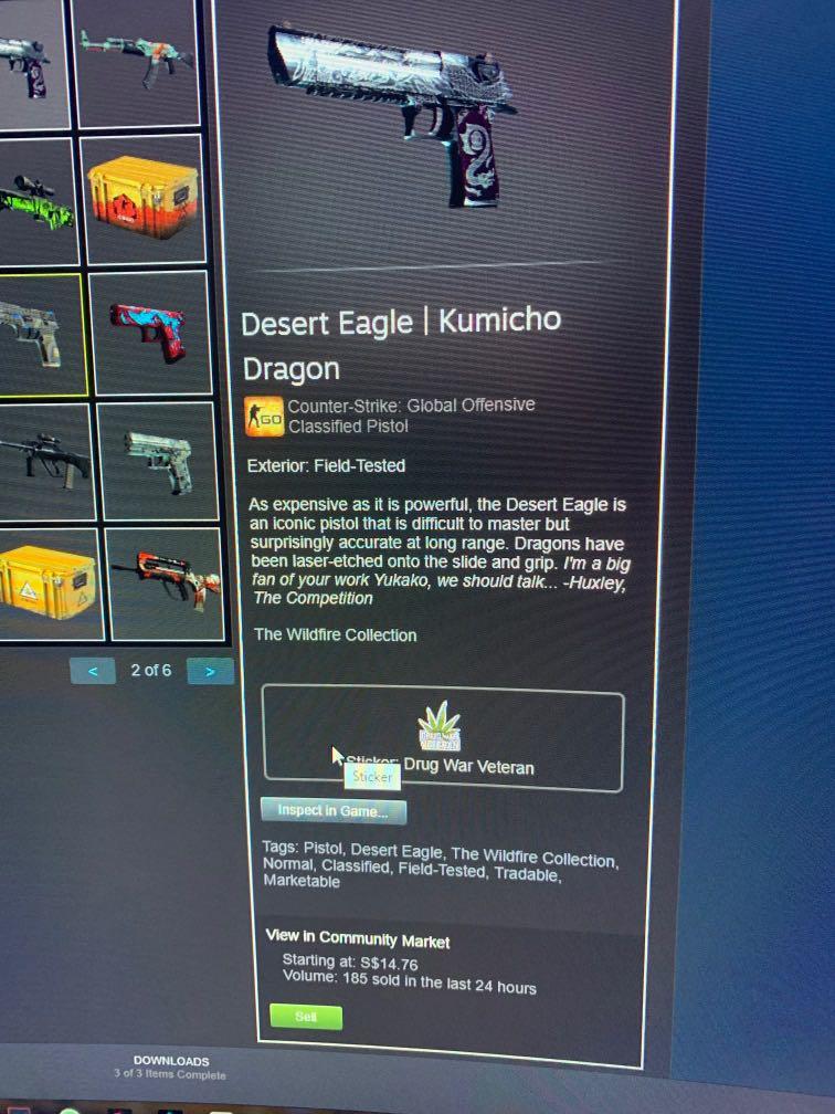 Kumicho dragon desert eagle CSGO Skin, Video Gaming, Gaming Accessories ...