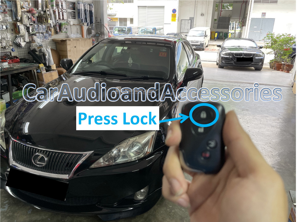 Lexus IS 250 customer installed auto fold module for side mirror ...