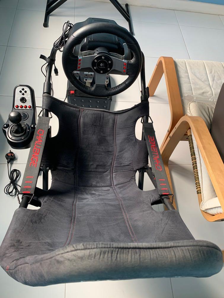 Logitech G27 with Playseat Challenge Seat Racing Simulator, Video ...