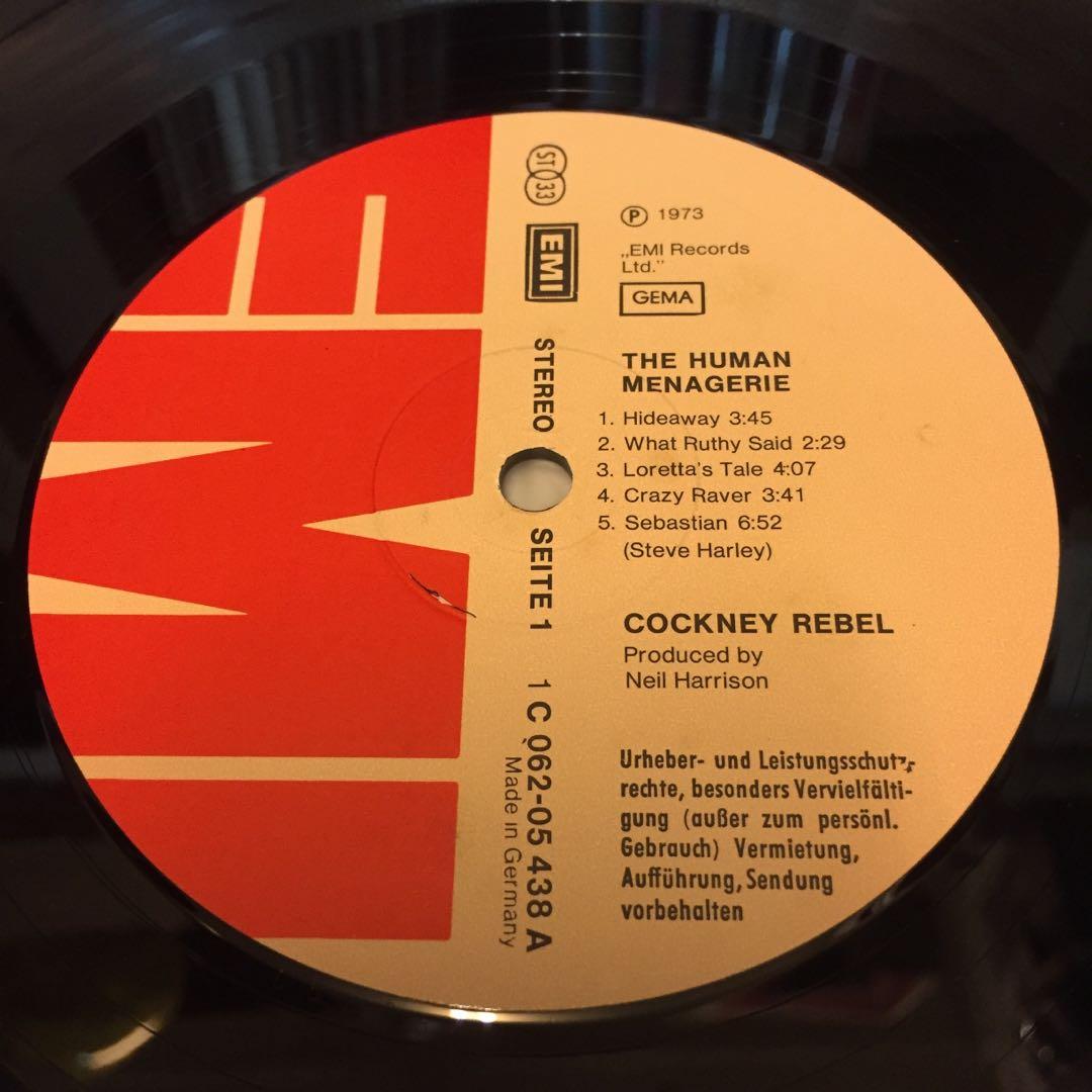 LP Cockney Rebel - The Human Menagerie, Hobbies & Toys, Music & Media ...