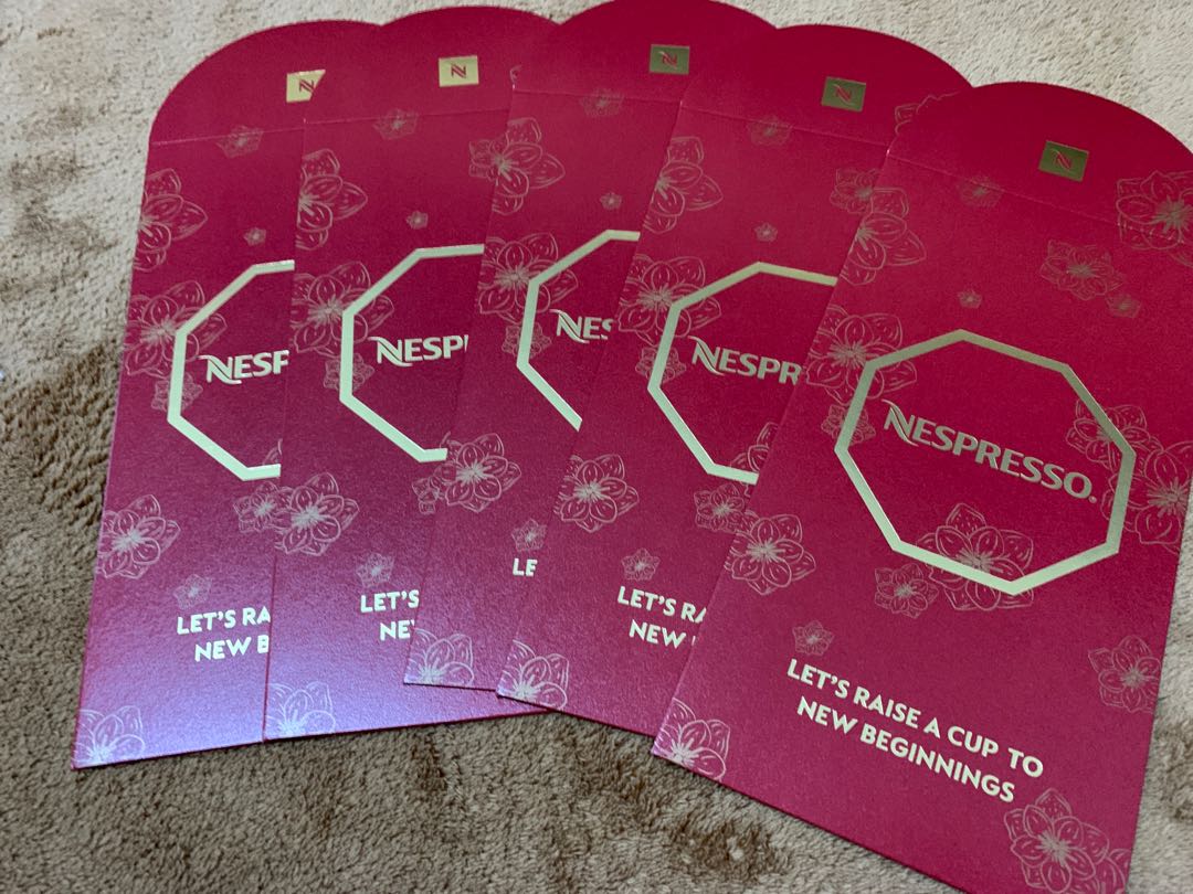 Nespresso Red Packet Hong Ang Bao, Furniture & Home Living, Home ...