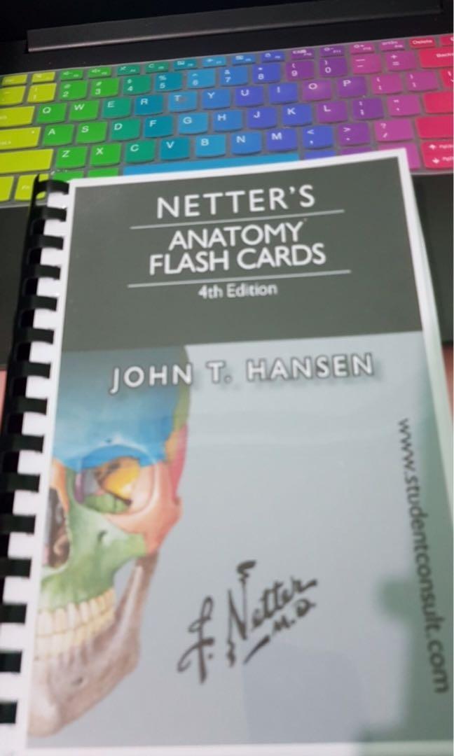 Netter atlas of human anatomy and flash cards booklet), Hobbies & Toys ...