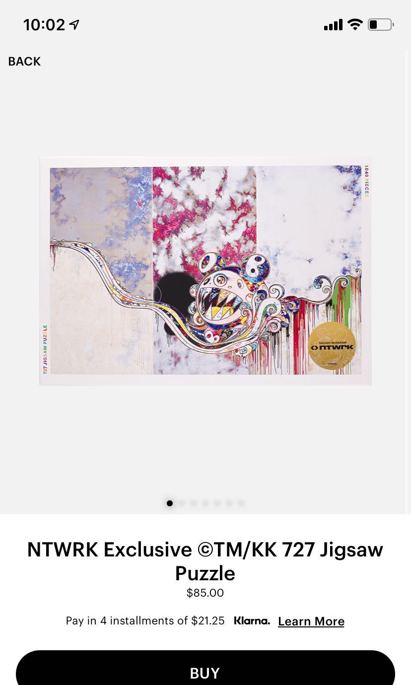 NTWRK x Takashi Murakami TM / KK 727 jigsaw puzzle, Hobbies & Toys, Toys & Games on Carousell