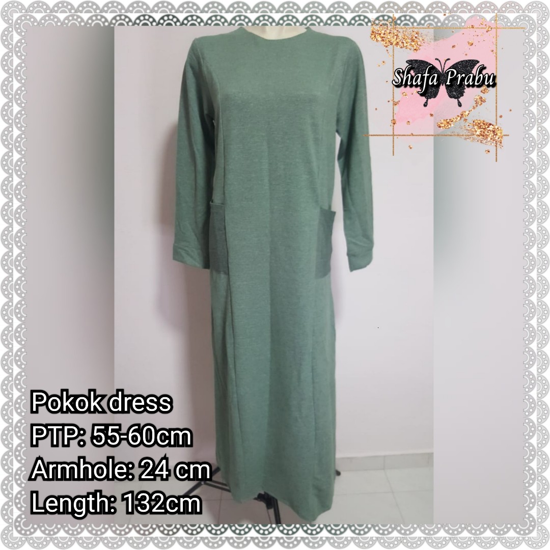 Pokok Dress, Women's Fashion, Muslimah Fashion, Dresses on Carousell