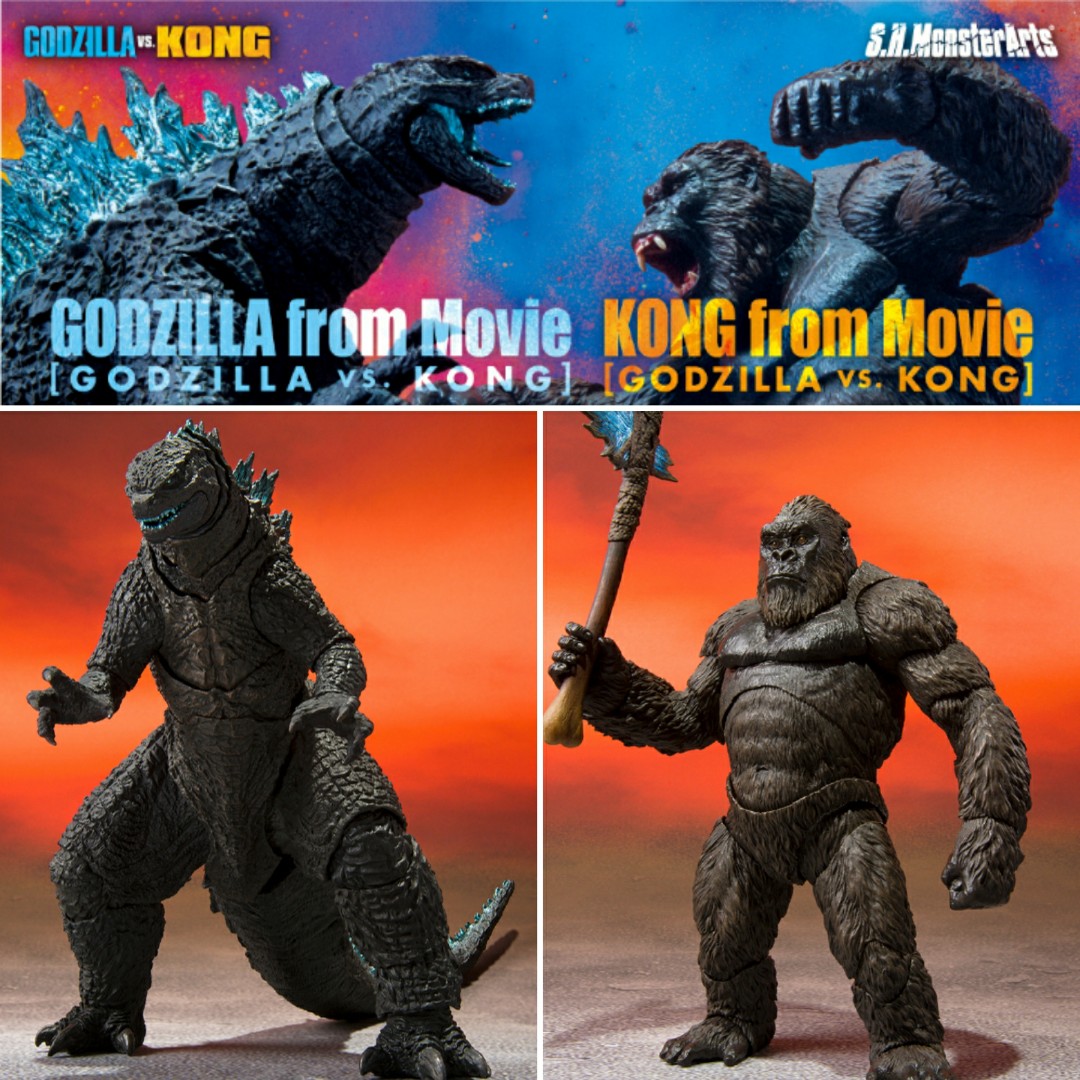 *pre order* SH Monsters Arts SHM Godzilla vs Kong 2021 Movie Version ...