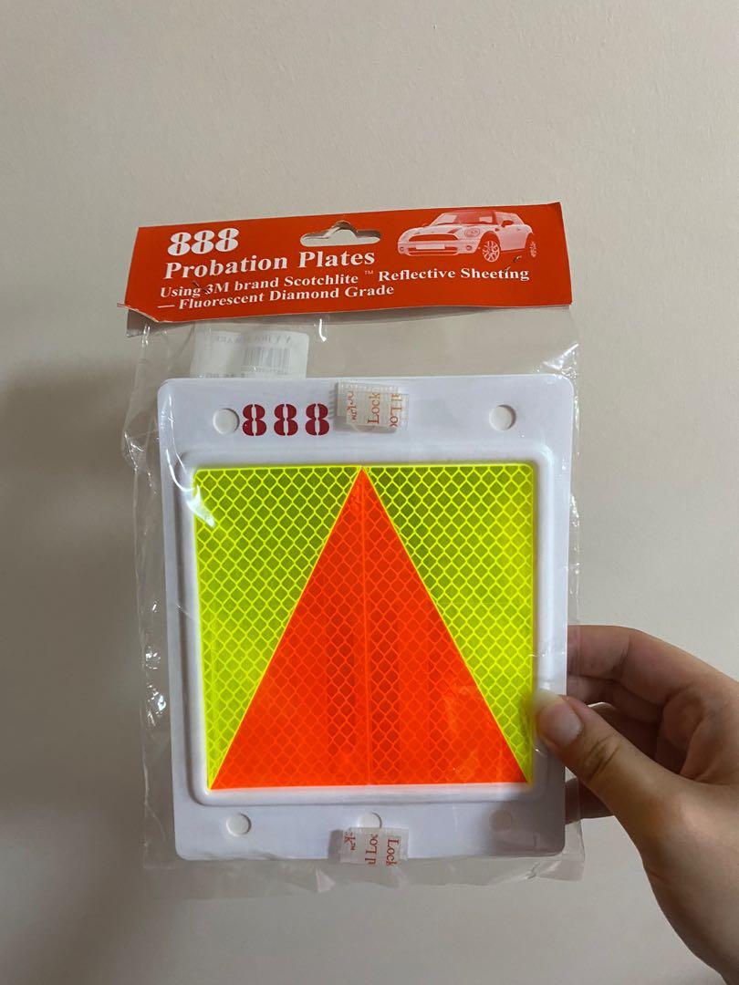 Probation Plate, Car Accessories, Car Plates on Carousell
