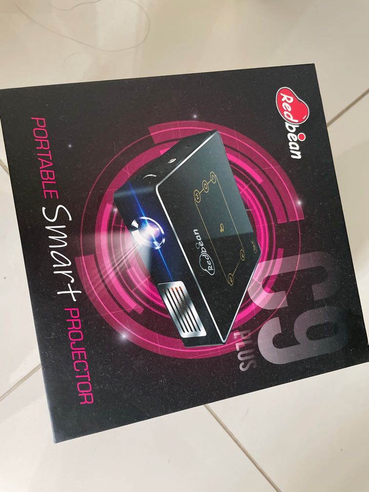 Red bean portable smart projector, TV & Home Appliances, TV ...