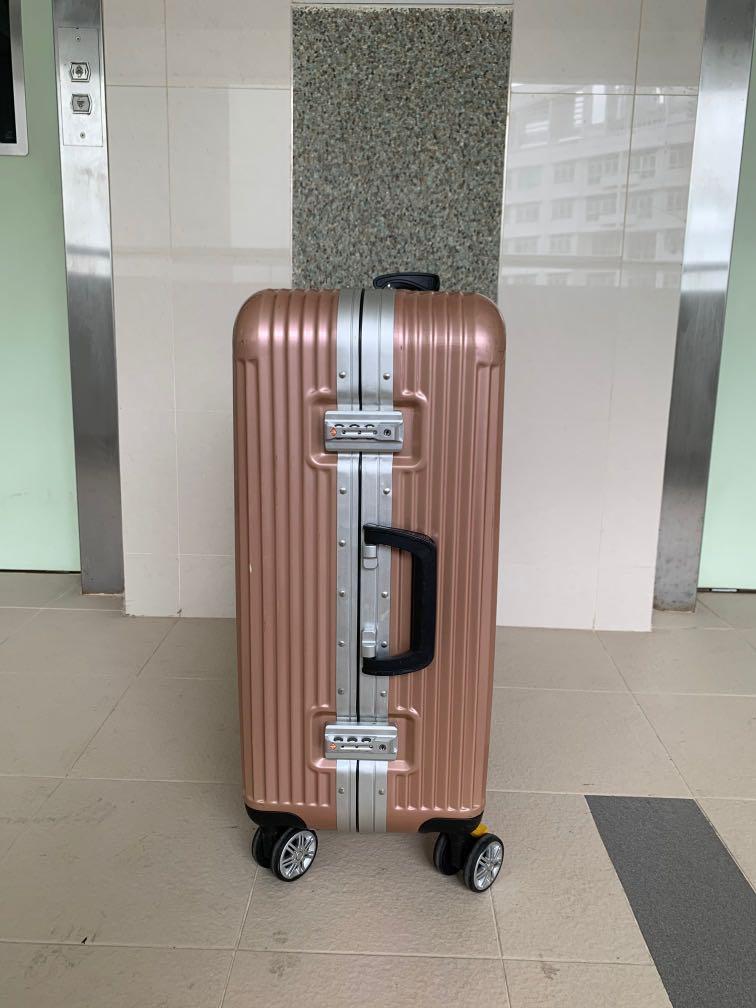 Rose Gold TSA 007 24” 8 Wheel Luggage, Hobbies & Toys, Travel, Luggage ...