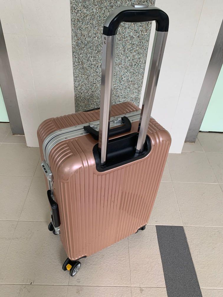 Rose Gold TSA 007 24” 8 Wheel Luggage, Hobbies & Toys, Travel, Luggage ...