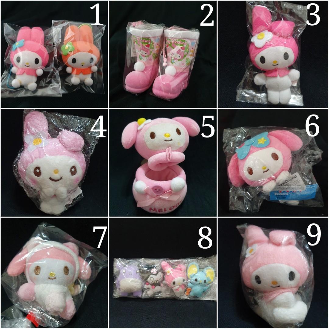 SC22 Sanrio My Melody Kuromi Flat Baku Small Plushie Soft Toy Christmas Shoes, Hobbies & Toys ...