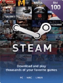 Steam wallet rm100 for price of rm70, Video Gaming, Gaming Accessories ...