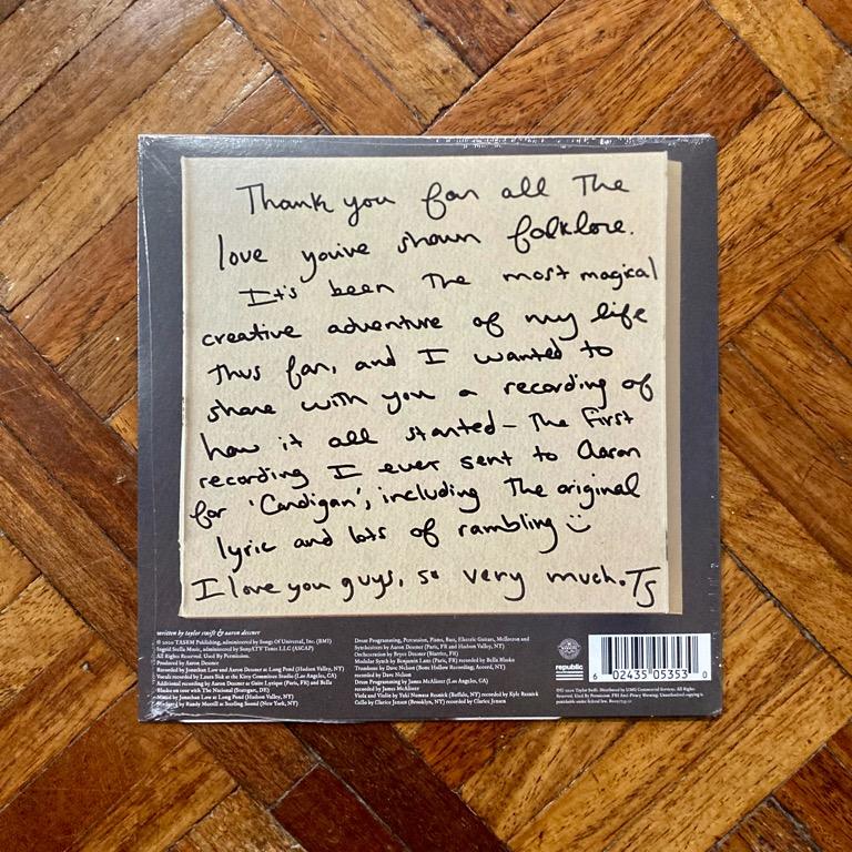 Taylor Swift - Cardigan Single Collection (Exclusive 12” Vinyl ...