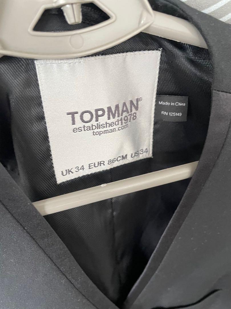 Topman Vest, Men's Fashion, Tops & Sets, Vests on Carousell