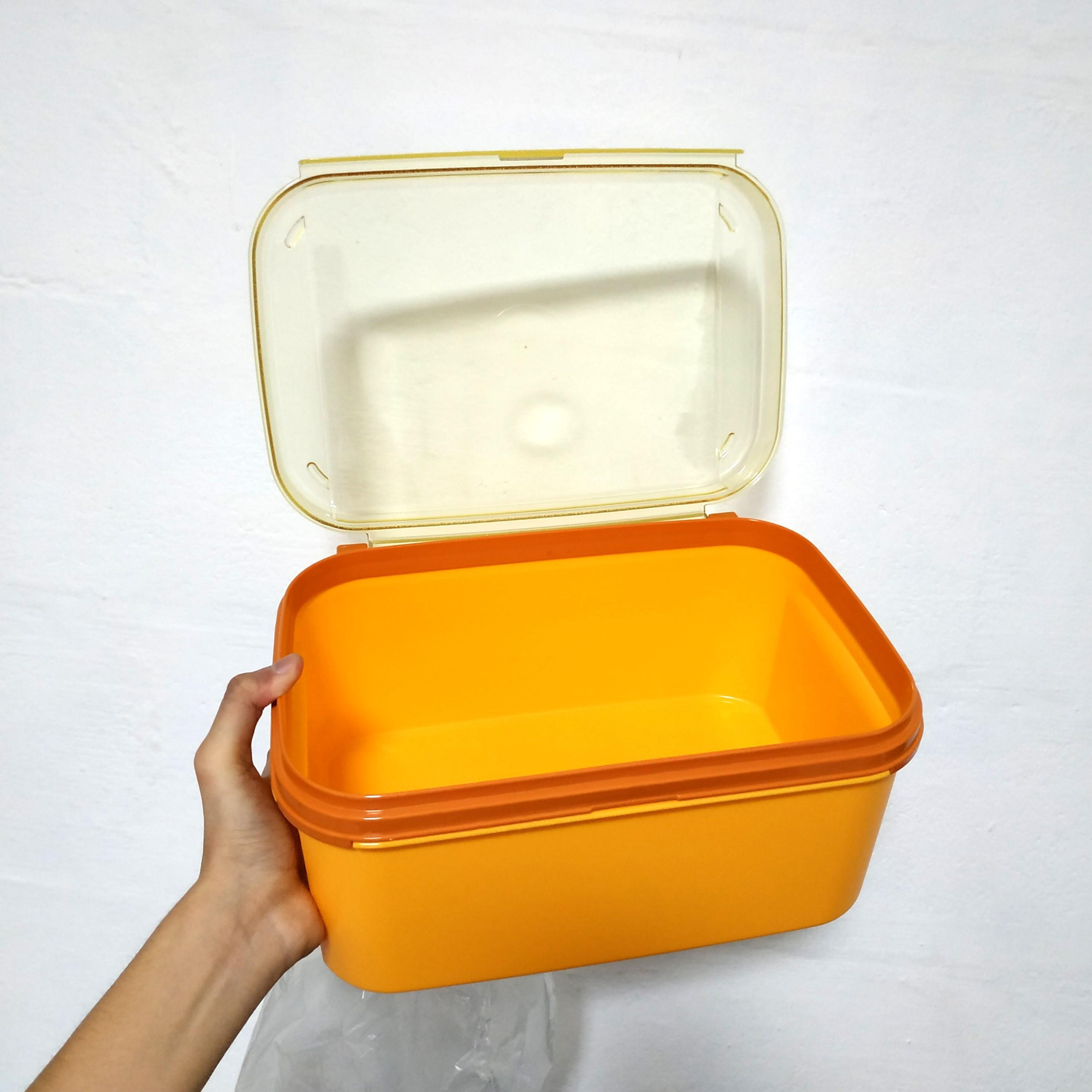 Tupperware 4.3L Ezy Keeper Rectangular Container Box, Furniture & Home ...