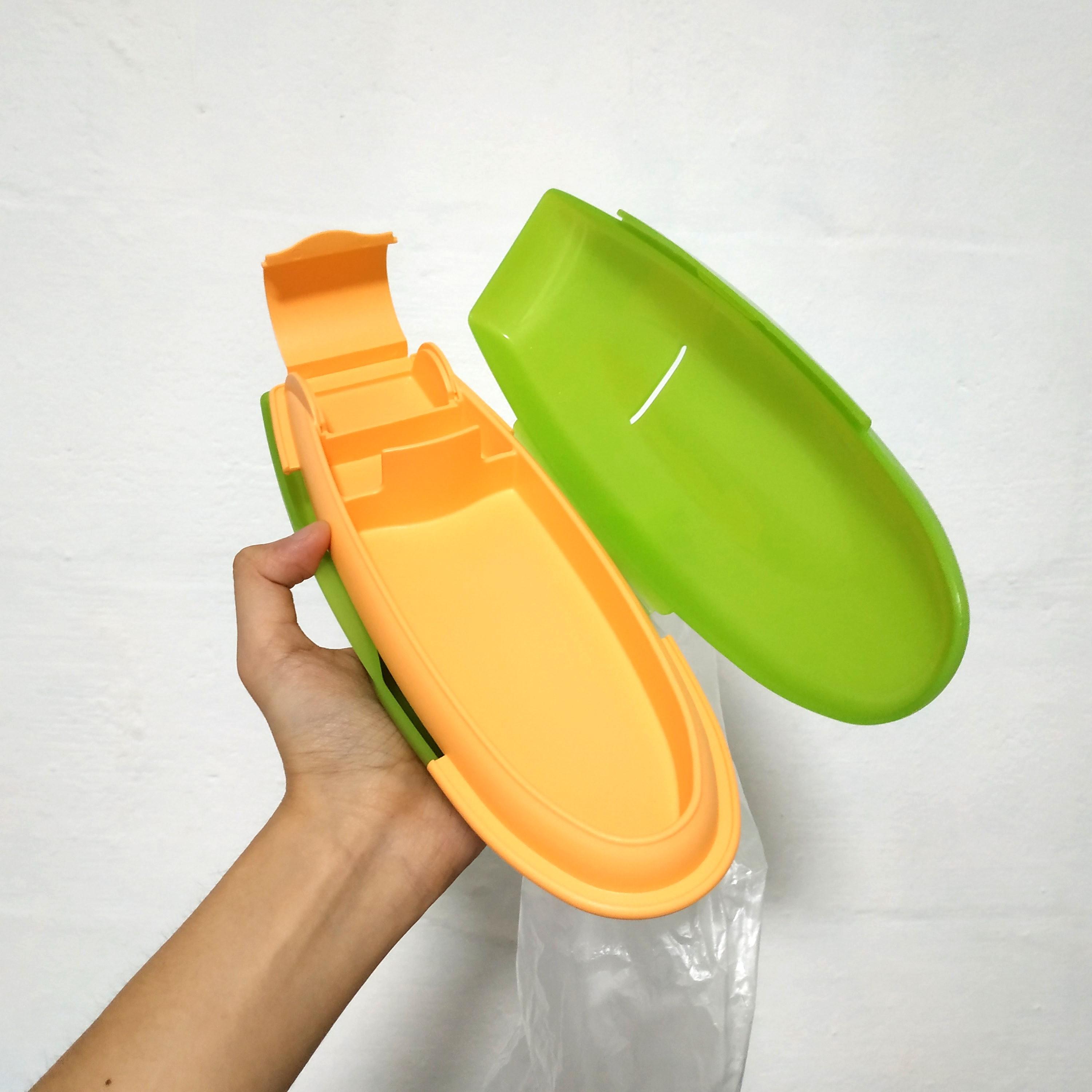 Tupperware Kids 2 Tier Layer Hard Pencil Case Box Container, Hobbies ...