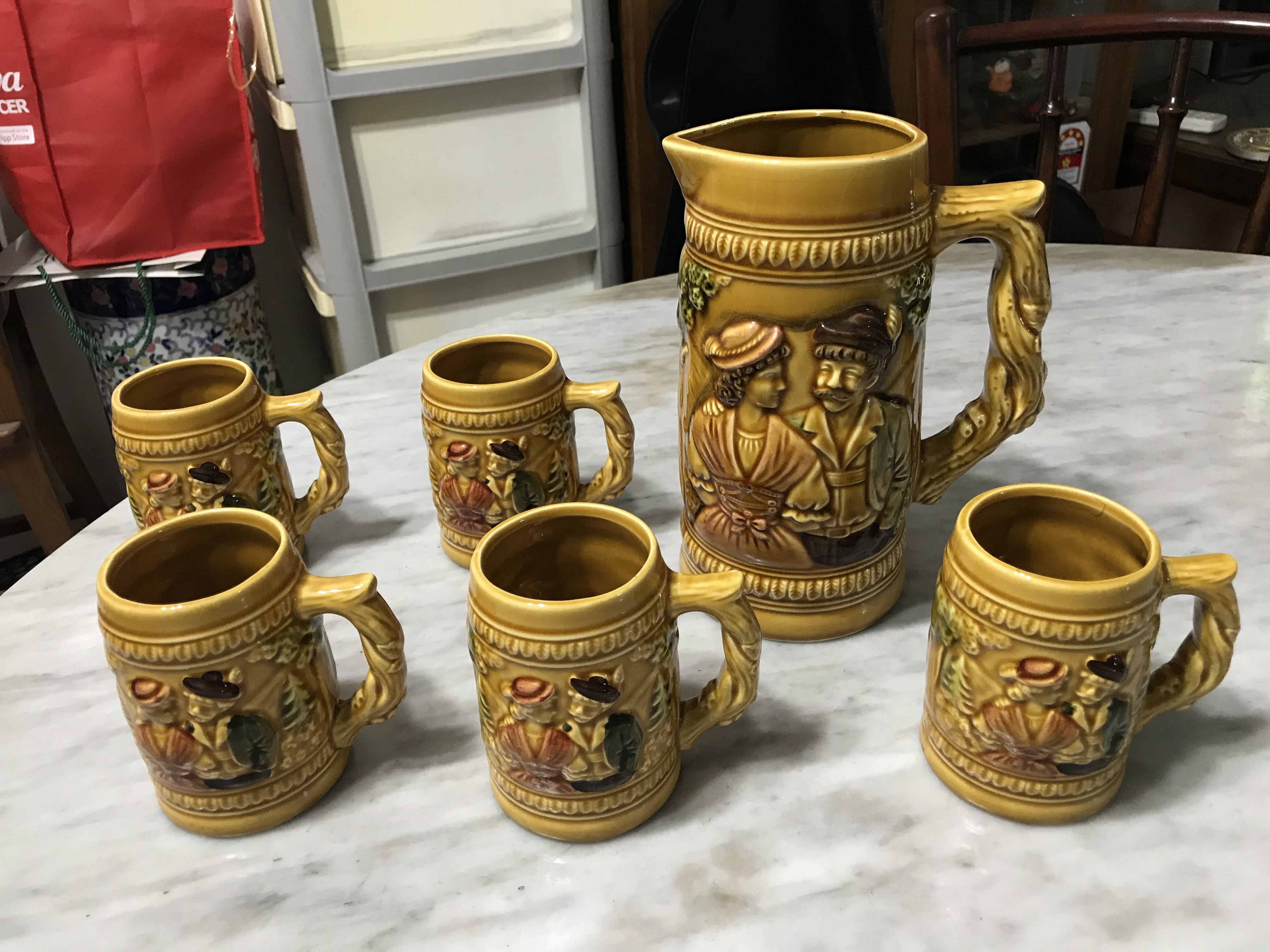 Vintage German Style Beer Jar And Beer Stein Made In Japan, Hobbies ...