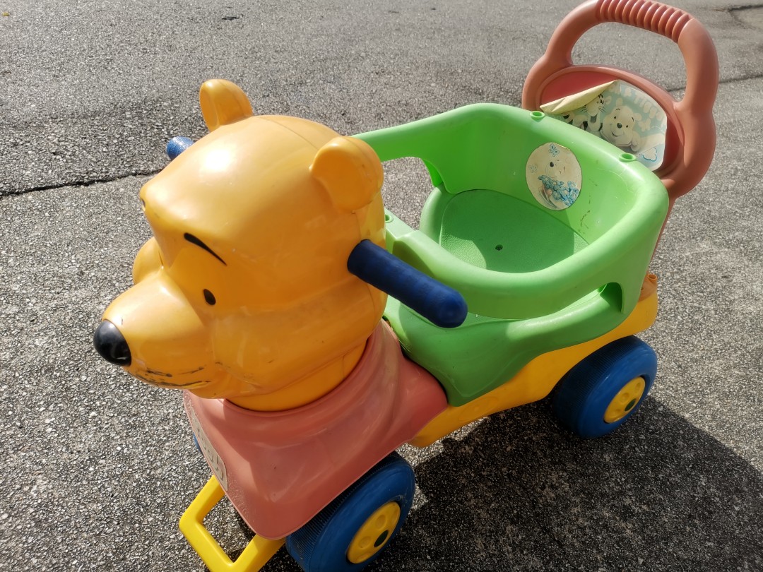 Winnie the Pooh walker, Hobbies & Toys, Toys & Games on Carousell