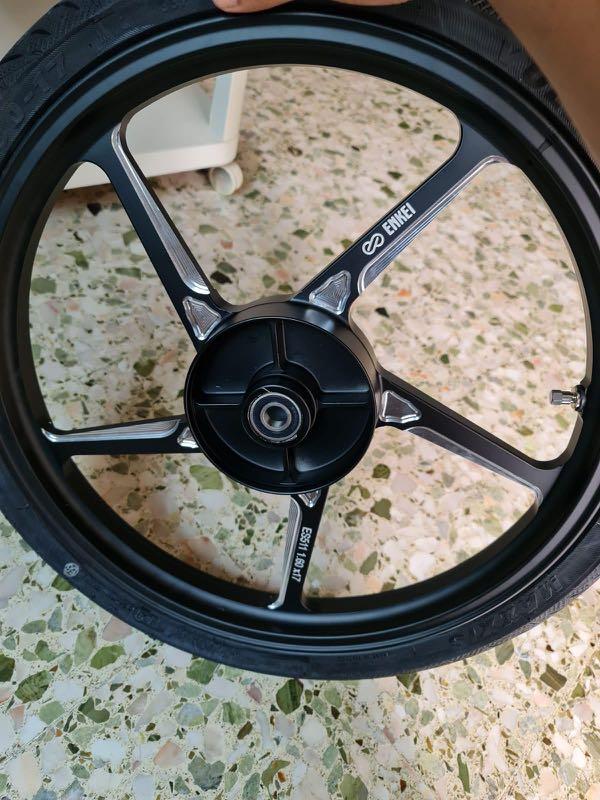 Yamaha sniper rim enkei sp511 with tyre volan 70/80. #Y15 #Y15zr #Ysuku ...