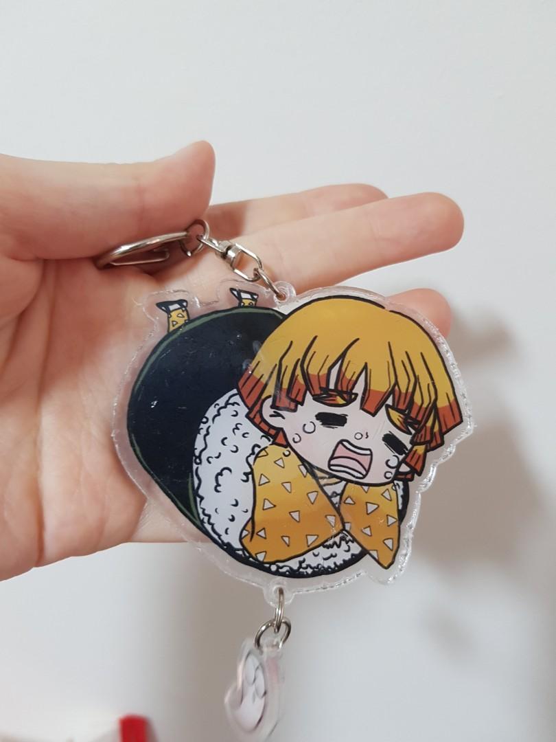 Zenitsu Acrylic Keychain demon slayer, Hobbies & Toys, Memorabilia ...
