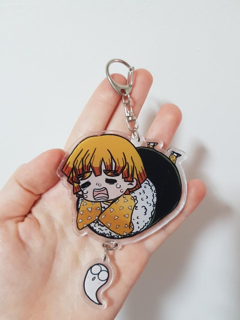 Zenitsu Acrylic Keychain demon slayer, Hobbies & Toys, Memorabilia ...