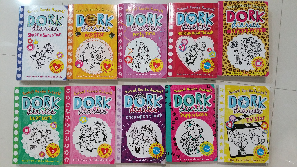 10 Dork Diaries books (paper bag), Hobbies & Toys, Books & Magazines ...