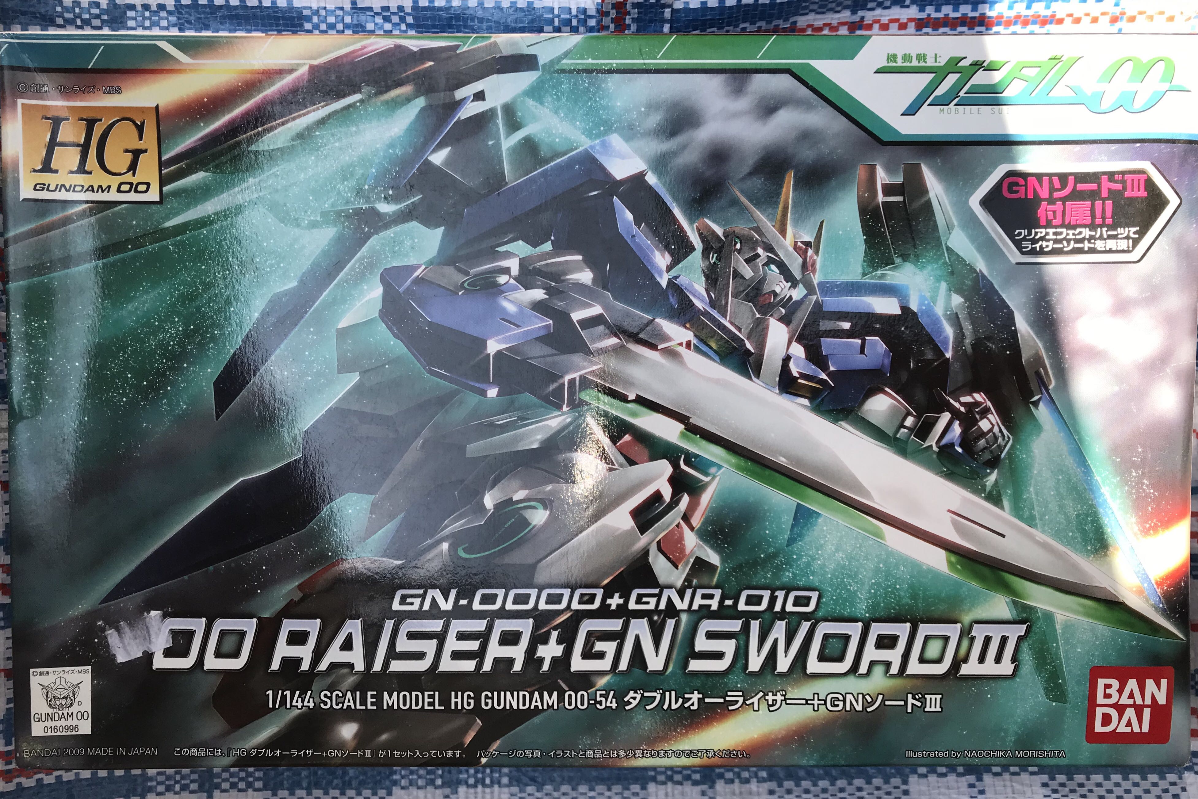 全新未砌 Bandai HG Gundam 00 Raiser + GN Sword III 天使 高達 HG 1/144 模型 盒舊, 興趣 ...