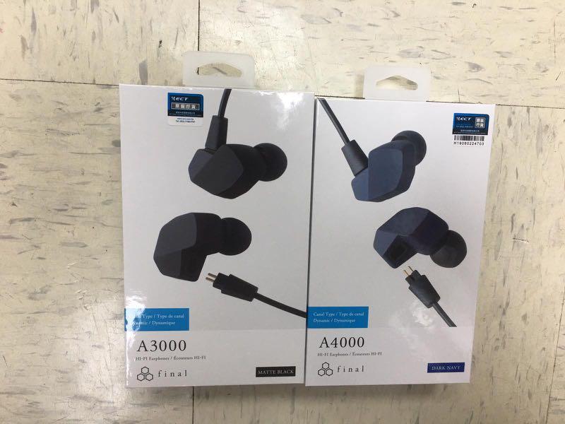 （全新行貨）Final A3000 入耳式耳機, 音響器材, 頭戴式/罩耳式耳機 - Carousell