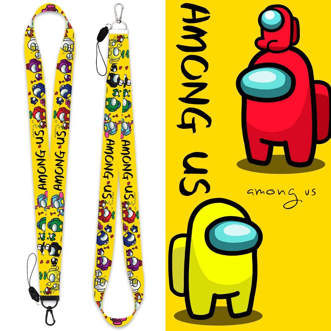 Among us Card Holder with landyard, Hobbies & Toys, Stationery & Craft ...