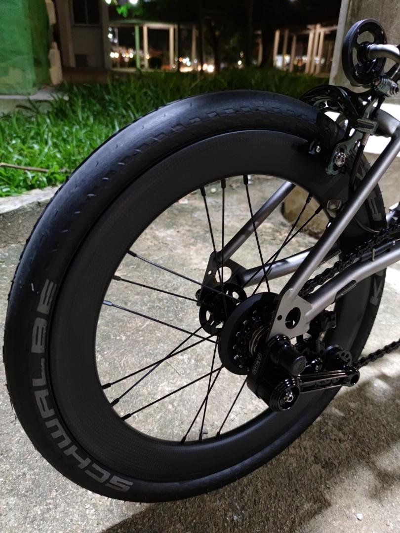 Brompton carbon wheelset, Sports Equipment, Bicycles & Parts, Parts ...