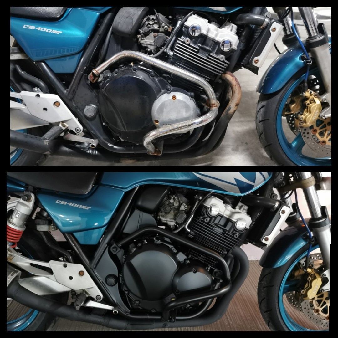 CB400 Engine / Header Spraying, Motorcycles, Motorcycle Accessories on ...