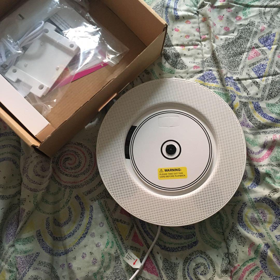 circular wall mount cd player, Audio, Portable Music Players on Carousell