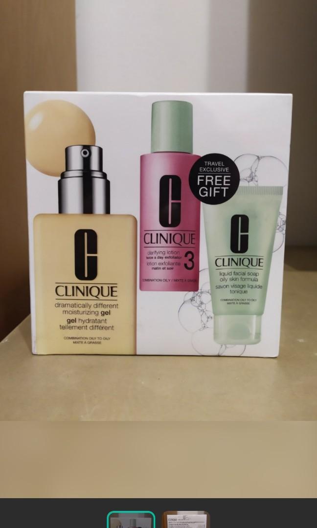 Clinique 3-Step Skincare set, Beauty & Personal Care, Face, Face Care ...