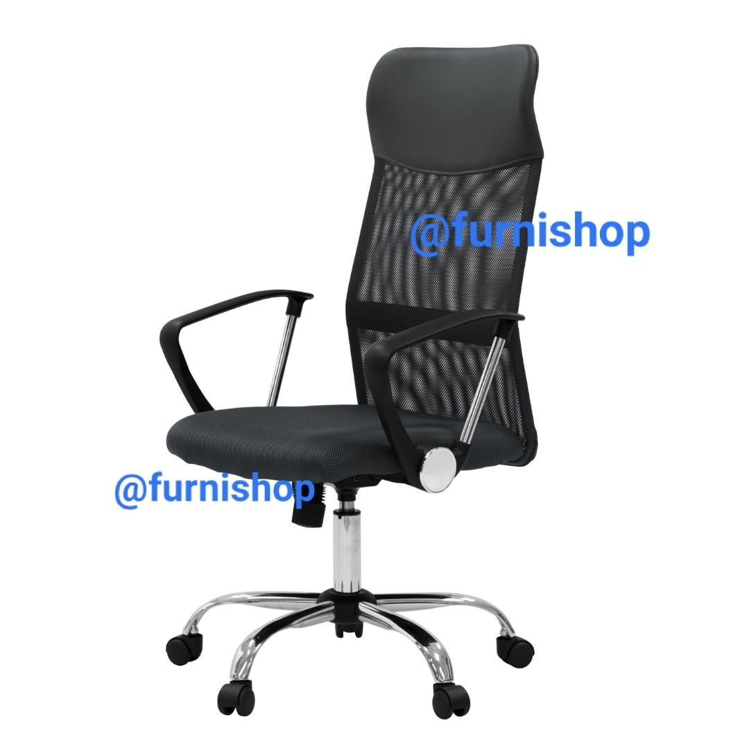Executive Office Boss Study Chair with Wheels High Back Ergonomic ...