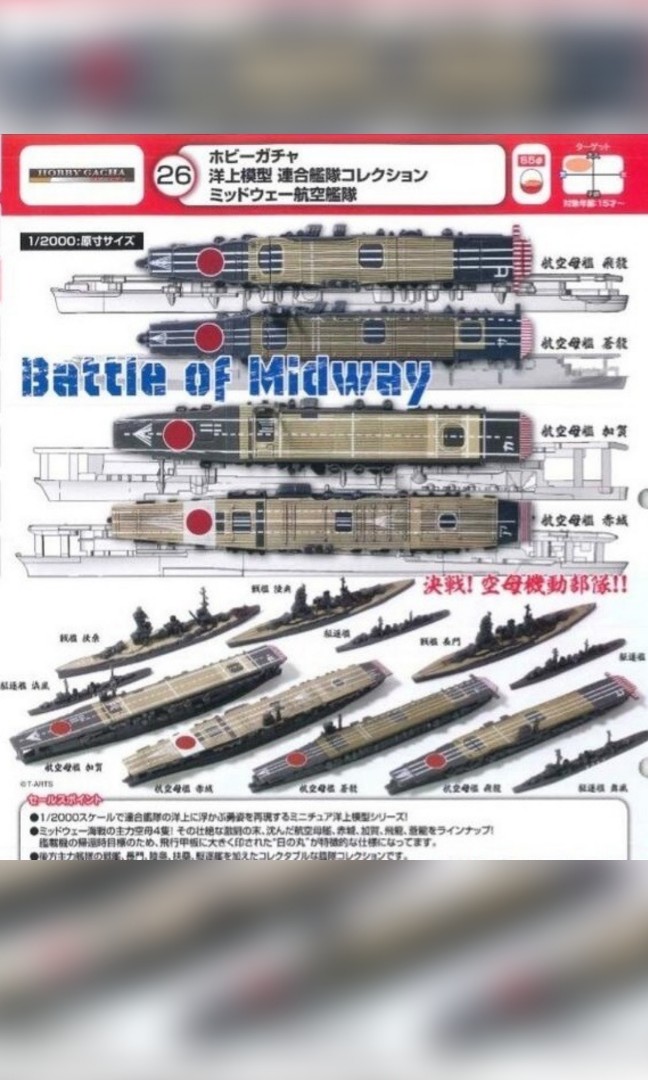 Gacha Midway Aircraft Carrier yellow, Hobbies & Toys, Toys & Games on ...