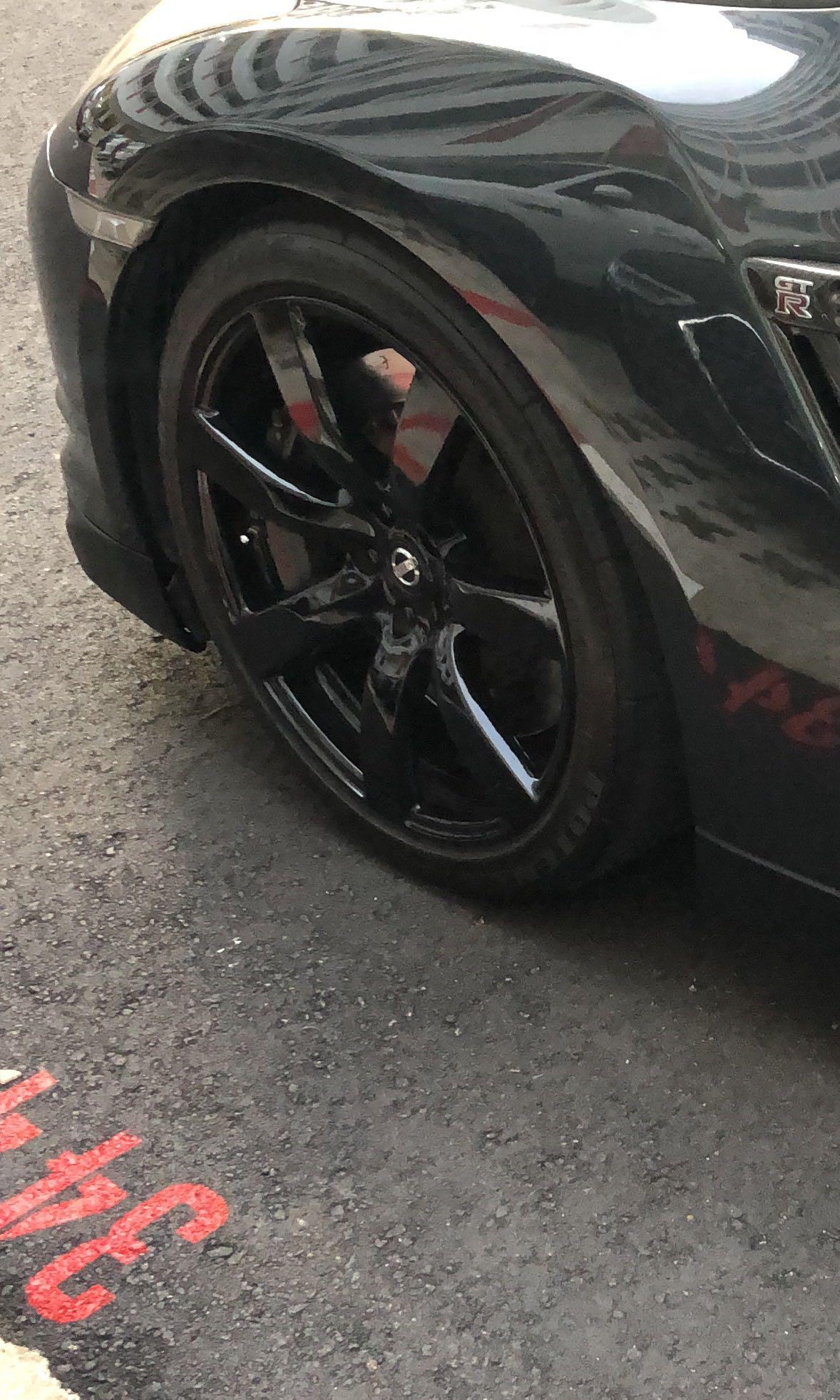 GTR R35 STOCK RIMS WITH TYRES, Car Accessories, Tyres & Rims on Carousell