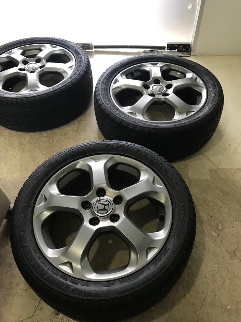 Honda Stream RSZ rims, Car Accessories, Tyres & Rims on Carousell